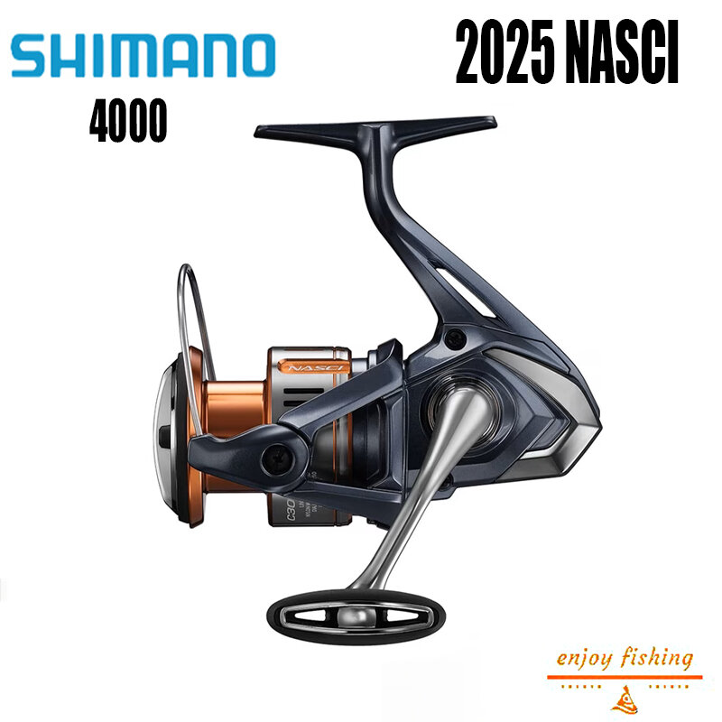 Shimano NASCI 2025 4000 катушка для спиннинга, высокопрочная, InfinityDrive, 5+1 подшипников
