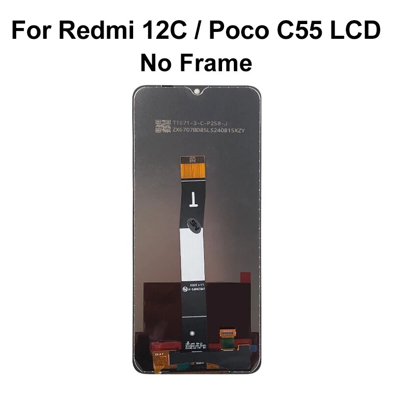 Дисплей Xiaomi Redmi 12C LCD 23053RN02A С Емкостным Сенсорным Экраном, Запчасть Для Замены Для Poco C55