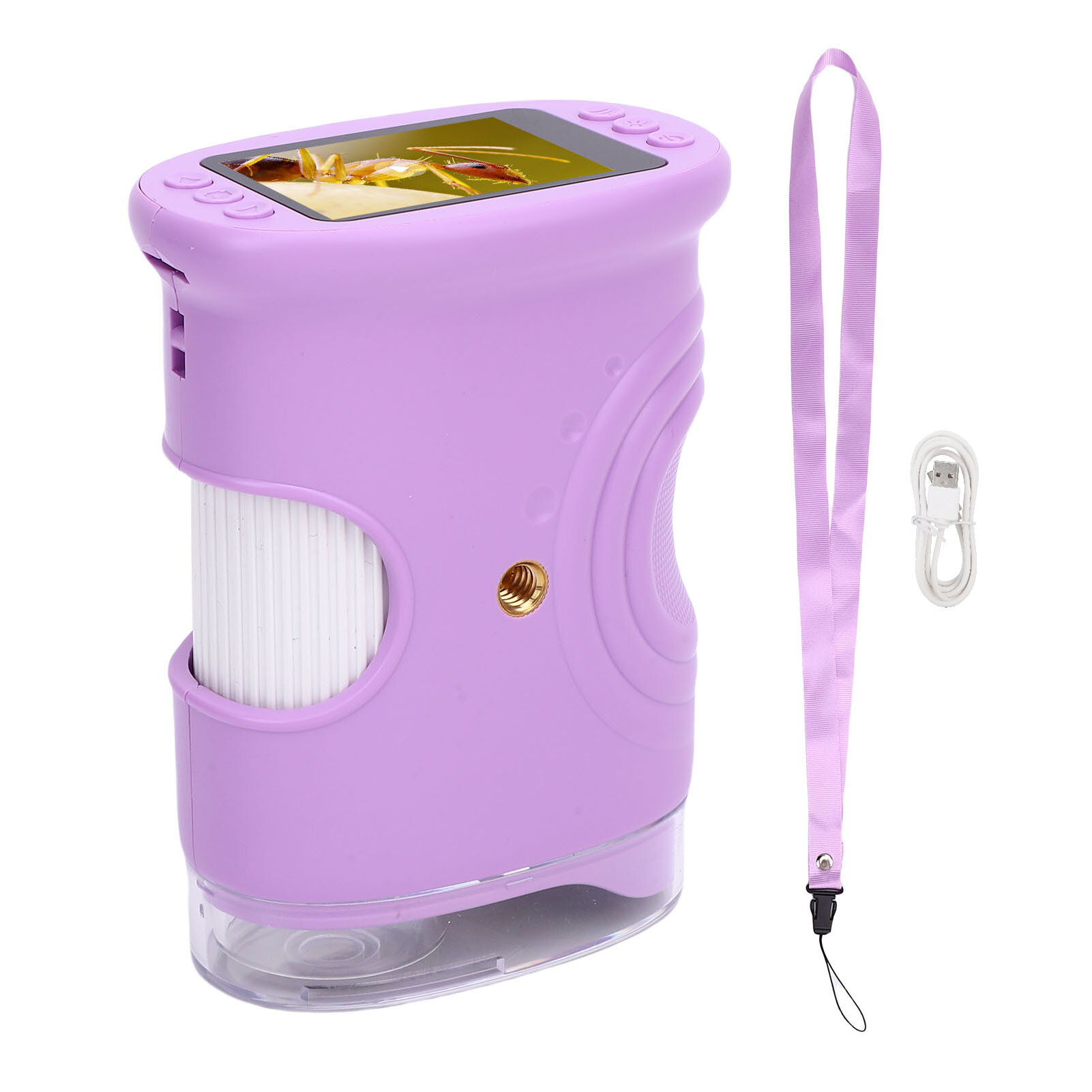 Портативный Цифровой Электронный Микроскоп с 2-дюймовым экраном 1080P HD 2MP 1000X Ручной Микроскоп для Видео и фото