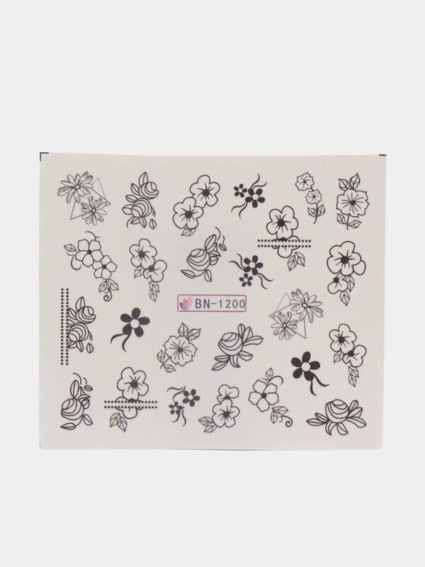 Наклейки для ногтей цветок