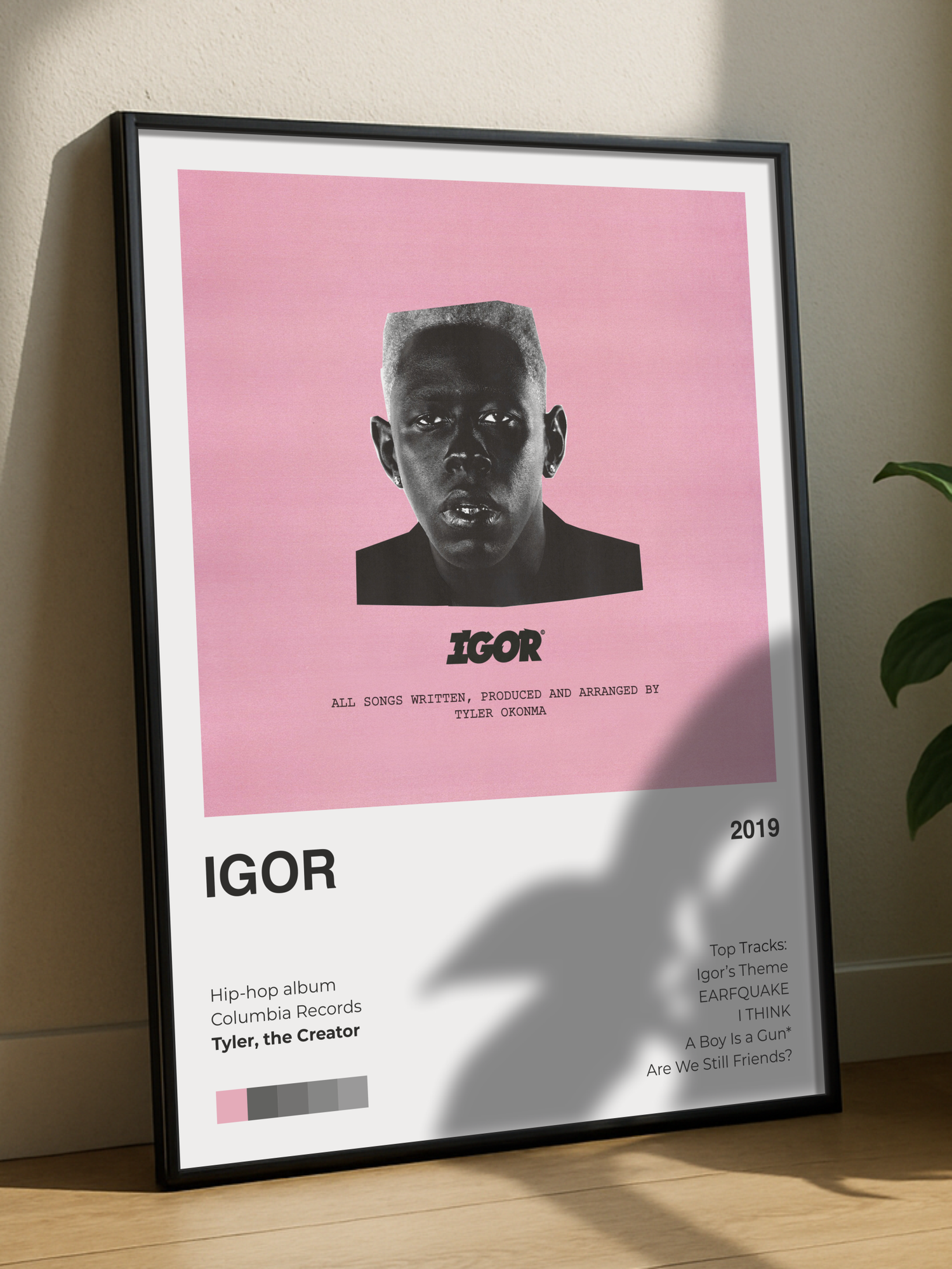 Постер плакат "IGOR" А4, музыкальный альбом, Tyler, the Creator, интерьерный, без рамы, плотная фотобумага 21x30 см.