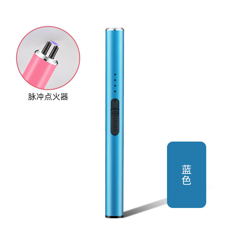 Горячая продажа SG, креативный длинный прямой трубчатый импульсный ароматерапевтический зажигатель для свечей, тип-C, быстрое зарядное устройство, зажигалка для кухни