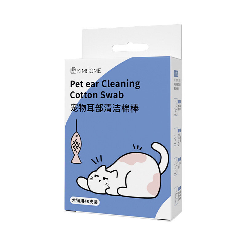 Ватные палочки для чистки ушей домашних животных, удаления ушных клещей, ушной серы, ухода за ушными каналами, антибактериальные