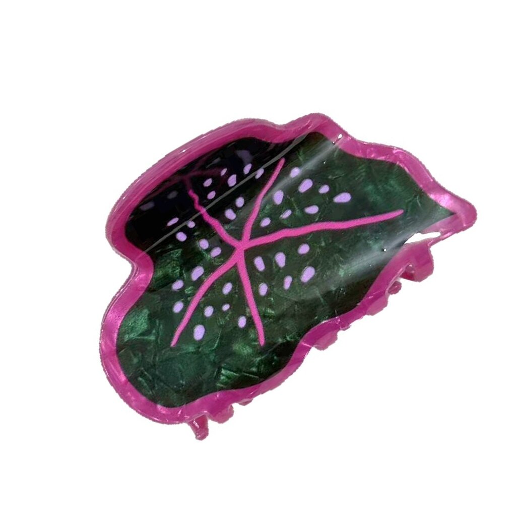 Современная заколка для волос в виде листьев, акриловый аксессуар для волос, сильная фиксация, французский стиль, дизайн для женщин, мода для девочек