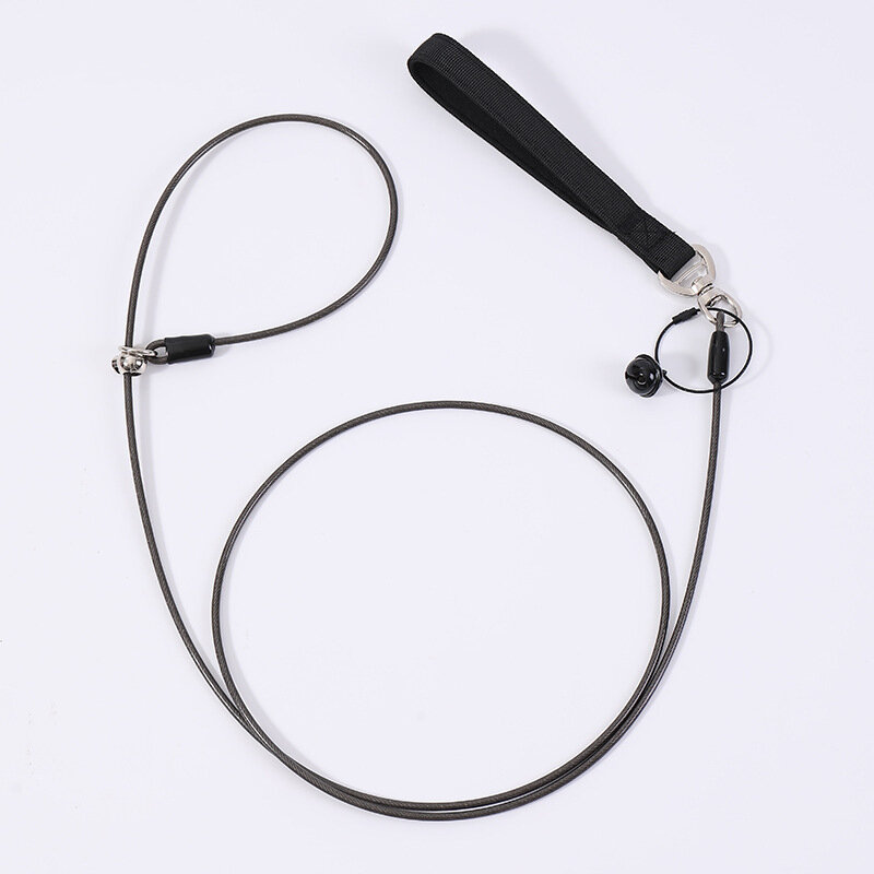 Стальной поводок для собак - 2м/1.5м регулируемый поводок для прогулок с овчарками, кокер-спаниелями, бордер-колли,