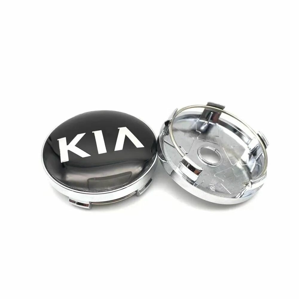 Пылезащитные колпаки для легкосплавных дисков КИА /Колпачки на диски KIA 60/56/10, комплект из 4 штук