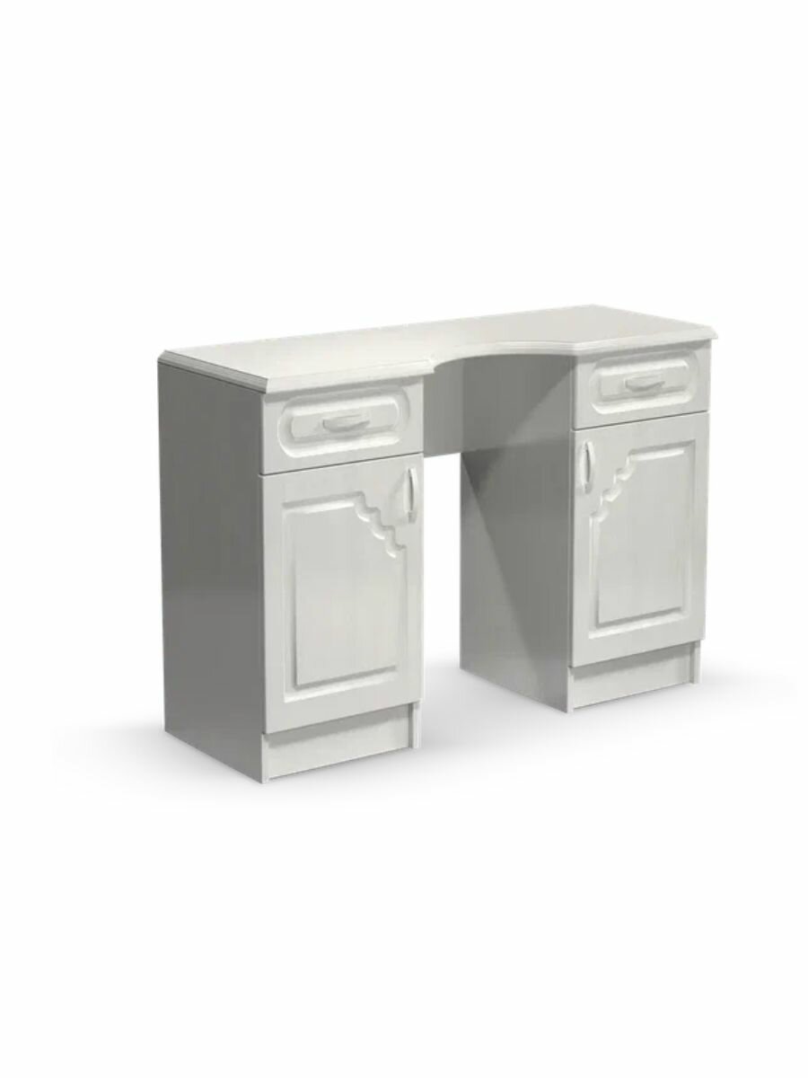 Туалетный столик Гармония МДФ 1120х756х400, Белый/Белый глянец холодный, МИФ