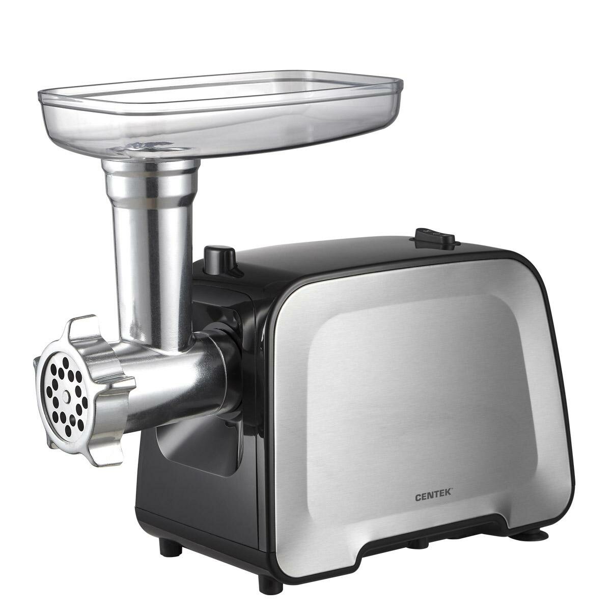 Мясорубка электрическая 2200ВТ реверс 2 диска 5/7ММ НАС Д/колб кеббе CENTEK