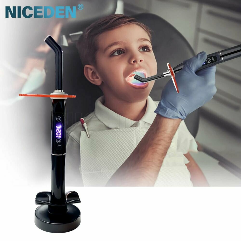 Стоматологическая лампа NICEDEN, ABS-пластик, черный матовый
