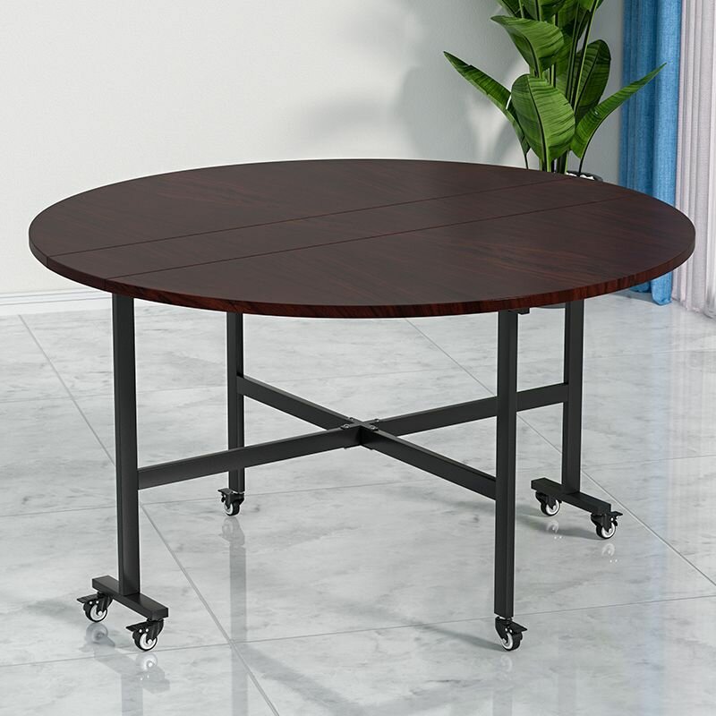 Круглый стол для небольшой квартиры, многофункциональный ной большой круглый стол, ной круглый стол для гостиной, ной обеденный стол на колесиках, заводское о.