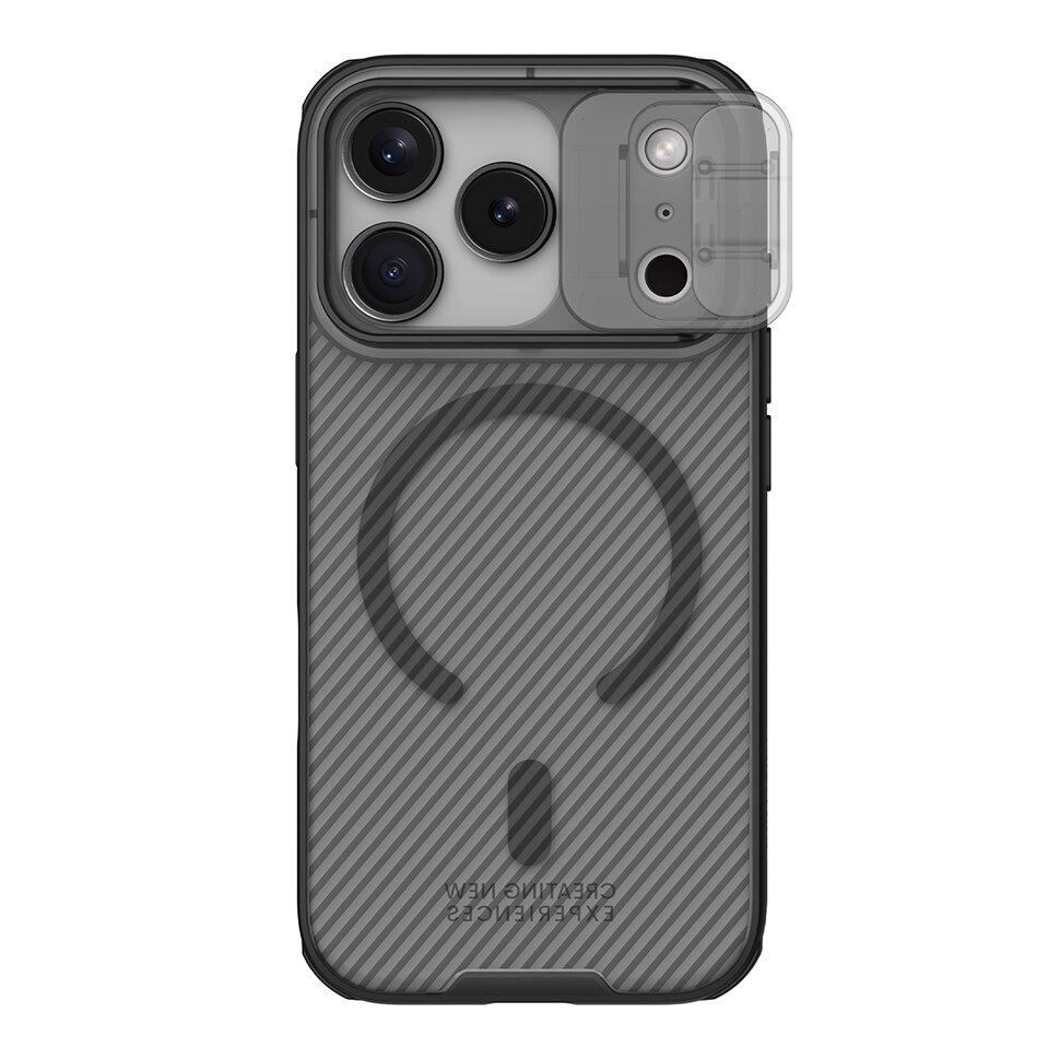 Nillkin чехол с MagSafe для iPhone 17 Pro, CamShield Pro Magnetic, с защитой камеры, прозрачный/черный