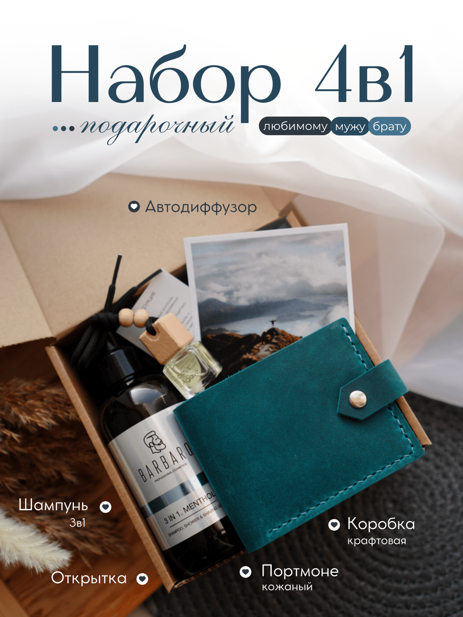 Подарочный набор Best Box "Дорогому мужчине" для мужчины, папы, друга, молодого человека, на День Рождения, Новый Год