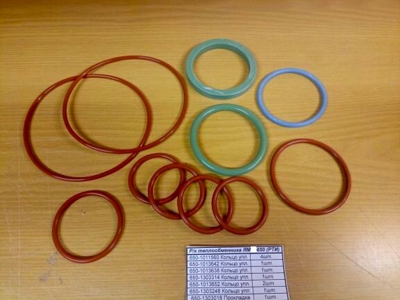 Ремкомплект теплообменника для ДВС-650 (РТИ)