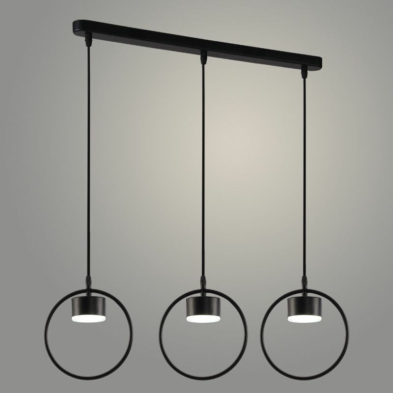 Светильник подвесной росток XI1034/3 3х15W GX53 d690 h900 черный