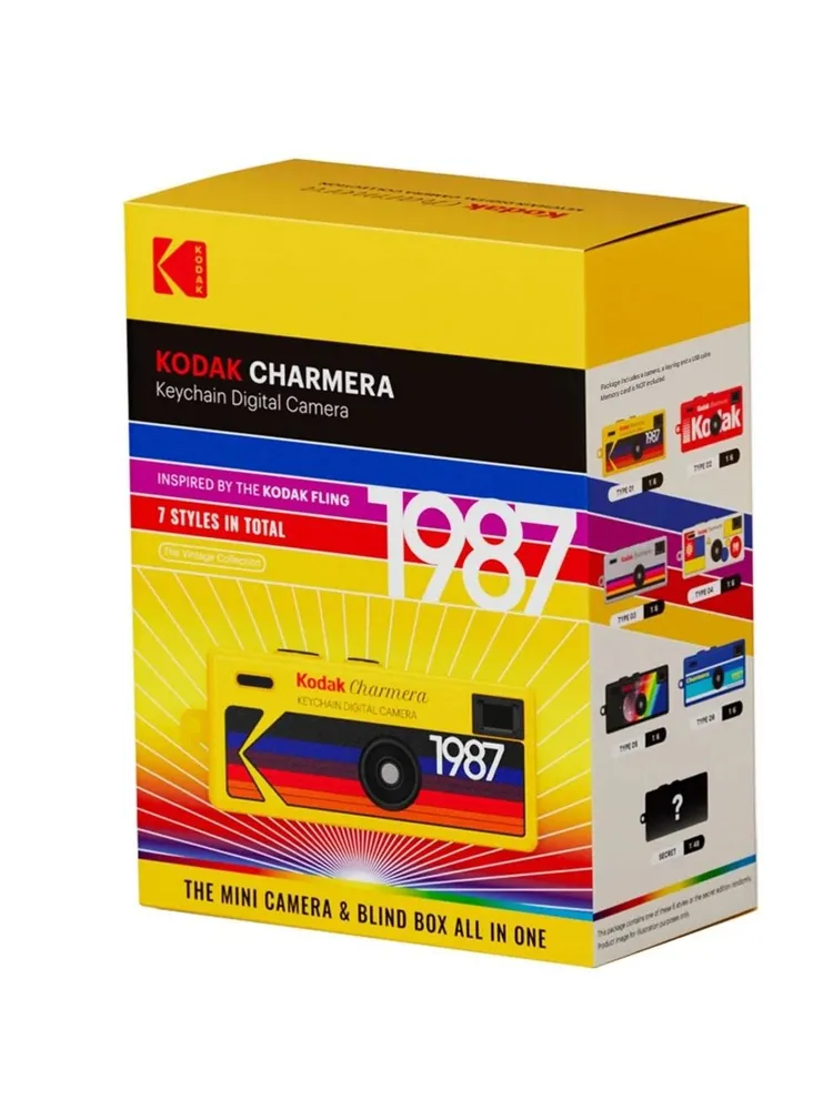 Мини камера-брелок Kodak Charmera 1987 случайная коробка (Blind Box)