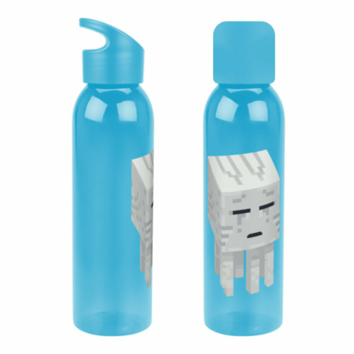 Бутылка для воды «гаст майнкрафт Ghast игрушка с гастом» (голубой)
