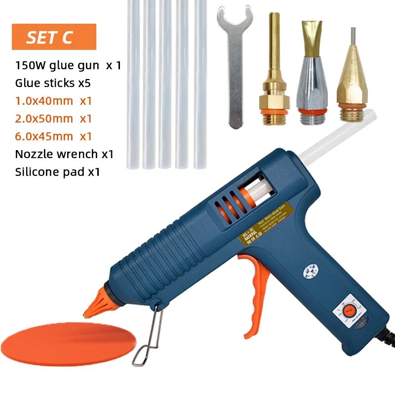 Клеевой пистолет 150 Вт Sackful, SET C, ЕС