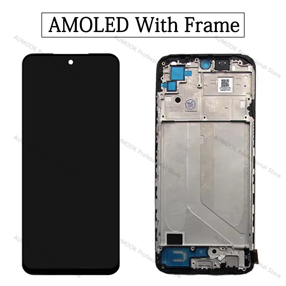 Новый протестированный дисплей для Xiaomi Redmi Note 10S, дигитайзер ЖК-экрана для AMOLED-With-Frame