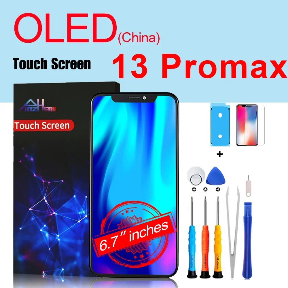 PINZHENG Высококачественный экран INCELL LCD OLED для iPhone 14 Pro 15 Plus 13 OLED For i13ProMax