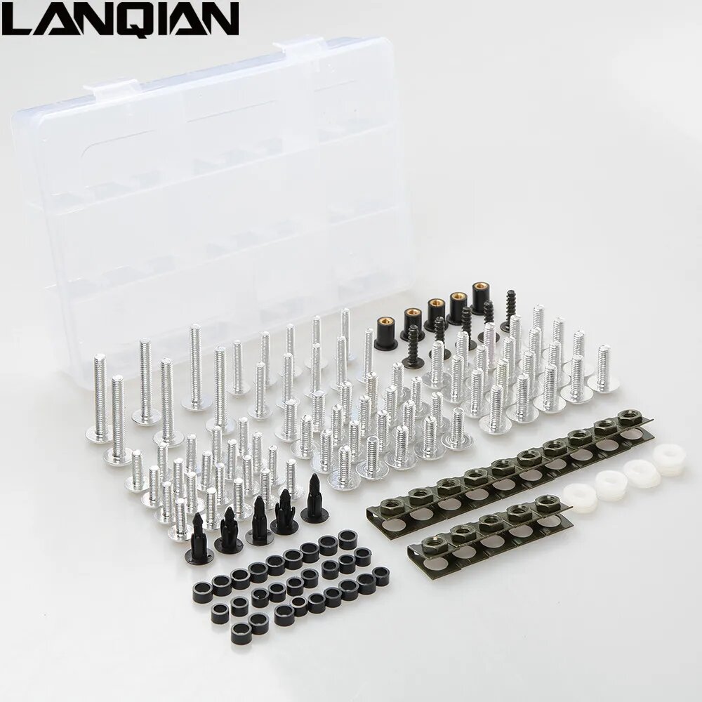 Универсальный винтовой крепеж для обтекателей мотоцикла для Kawasaki ER6F ER6N NINJA 300 ZX6R silver