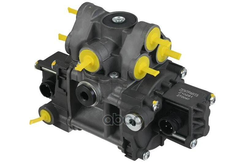 Кран модулятор ABS прицепа по три выхода по бокам! DAF, GOLDHOFER, RENAULT ZENTPARTS арт. Z10281