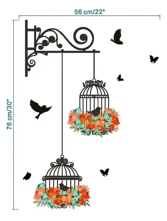 Клетка для птиц декоративная живопись