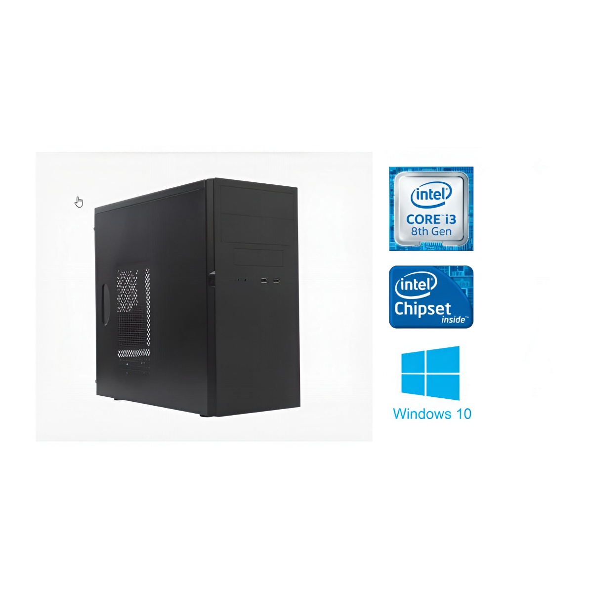 Системный блок TopComp WO 31997455 черный Intel Core i3 10100 Intel H510 /16 Гб/SSD512 Гб Intel HD Graphics /Win10 pro