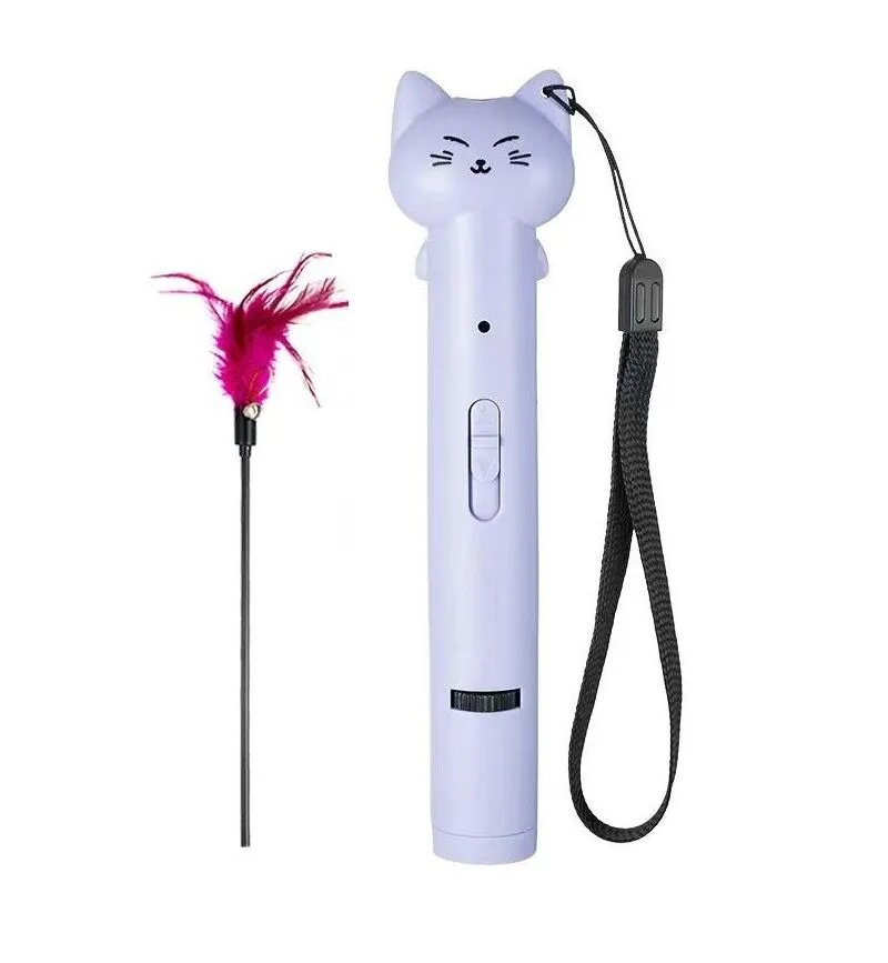 Лазерная указка, интерактивная игрушка для погони за кошками, перезаряжаемая красная лазерная указка, Тренировочный инструмент для котят, кошек, собак