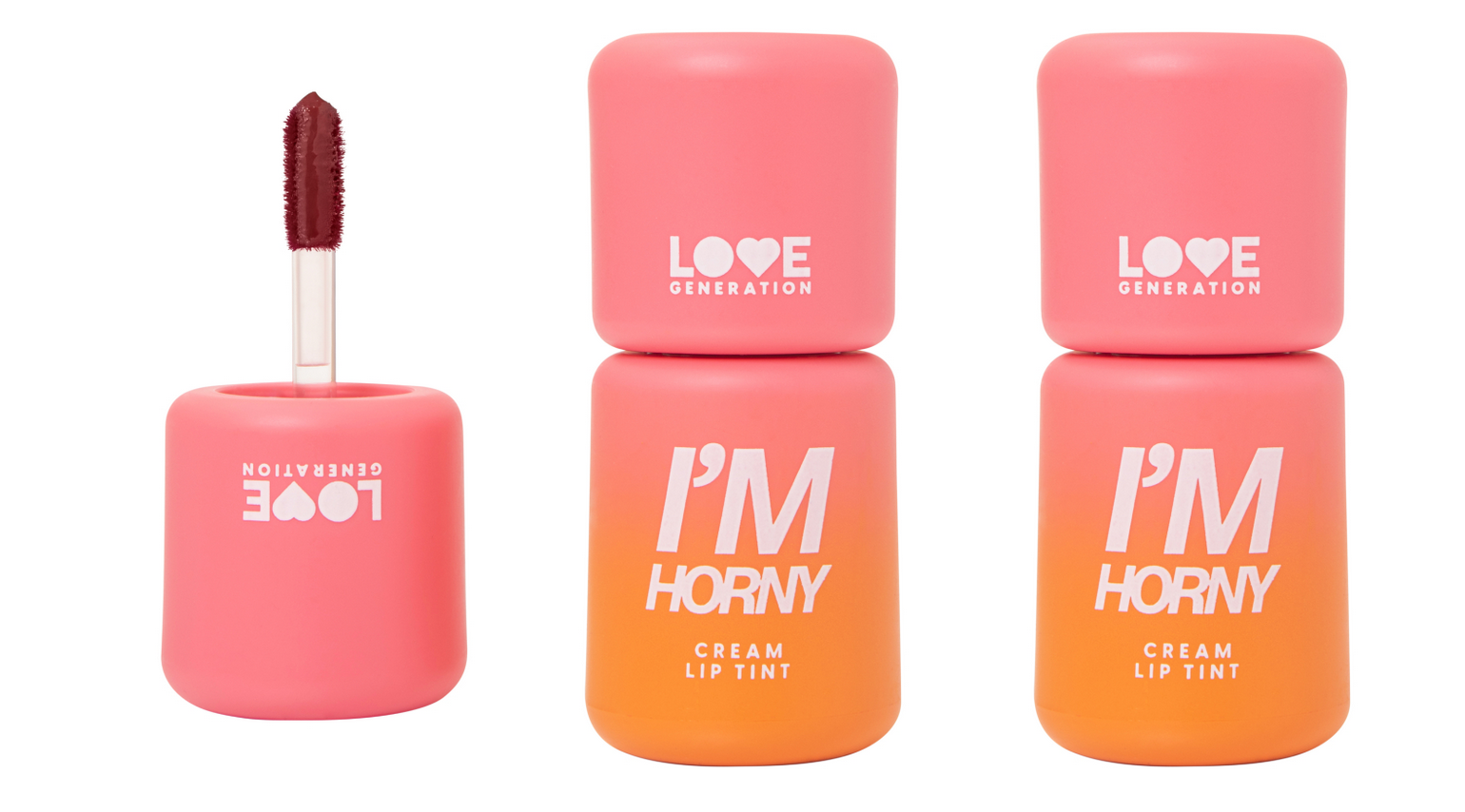 Тинт Love Generation кремовый для губ Lip Tint I'm Horny тон 05 Cherish The Day винный, 3 мл - 2 штуки