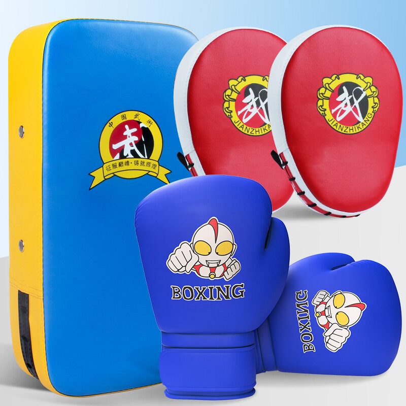 Детские спортивные боксерские перчатки, профессиональный набор для мальчиков и малышей, комбинированные перчатки для спаррингов и тренировок по боксу.
