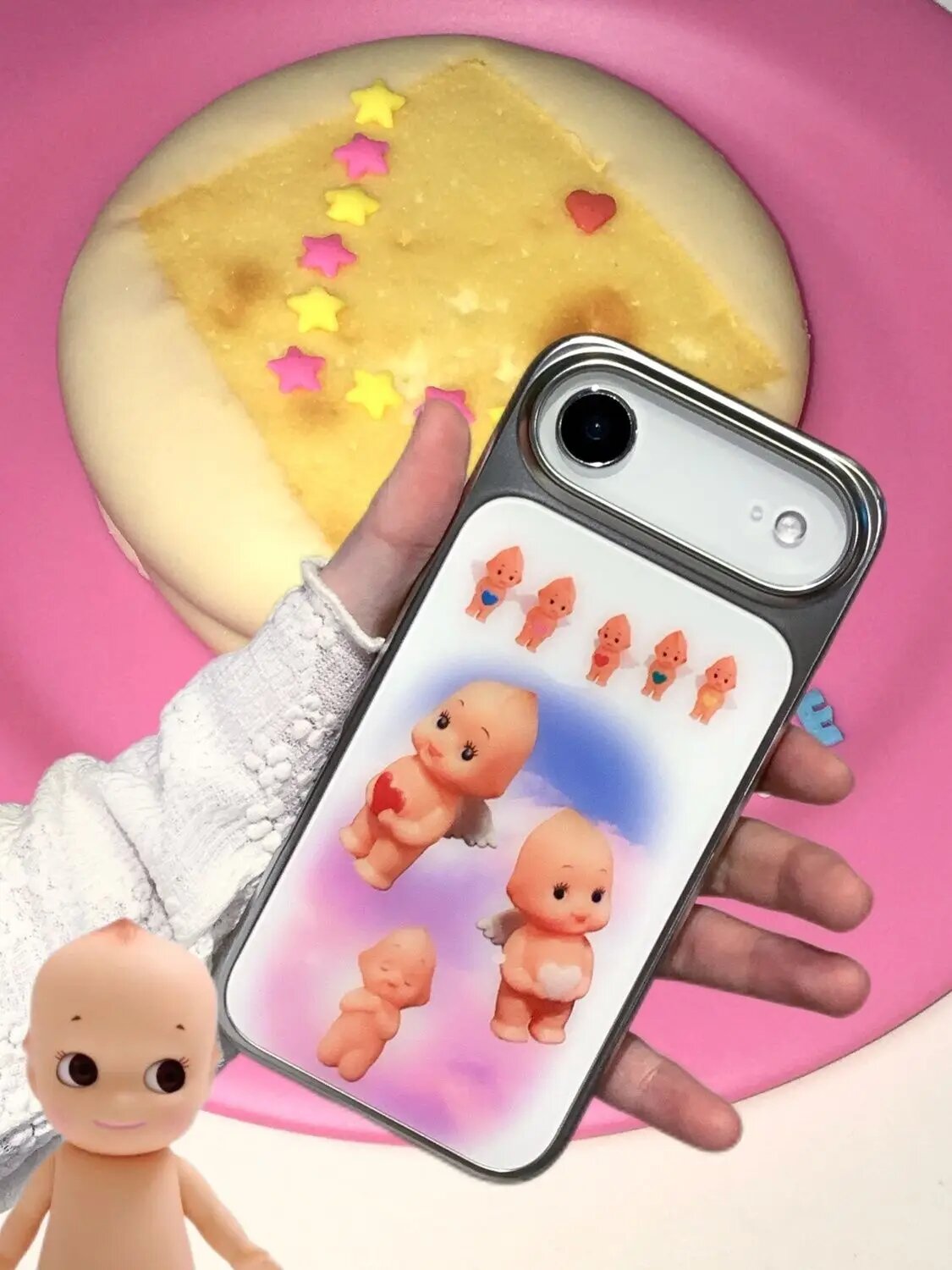Чехол для iPhone 11 с куклами и ангелами в корейском стиле
