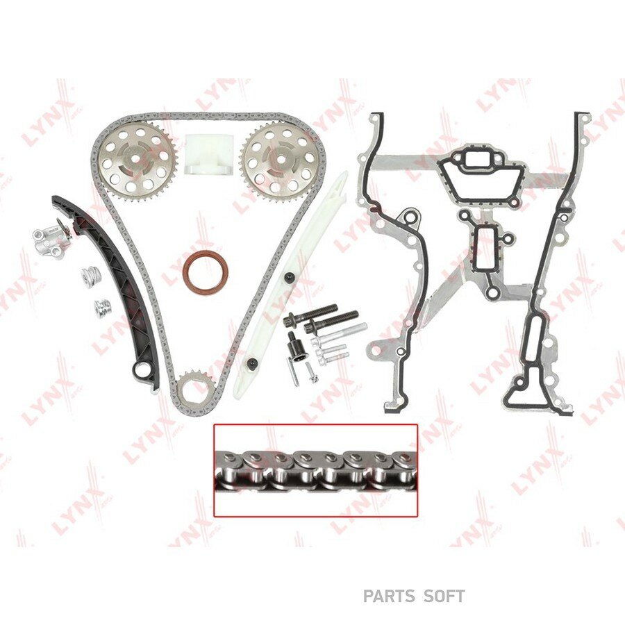Комплект цепи ГРМ OPEL Astra H 1.4 04> / Combo 1.4 04> / Corsa C/D 1.2-1.4 03> / Meriva A 1.4 04> от официального дистрибьютора, LYNXAUTO, артикул TK0111
