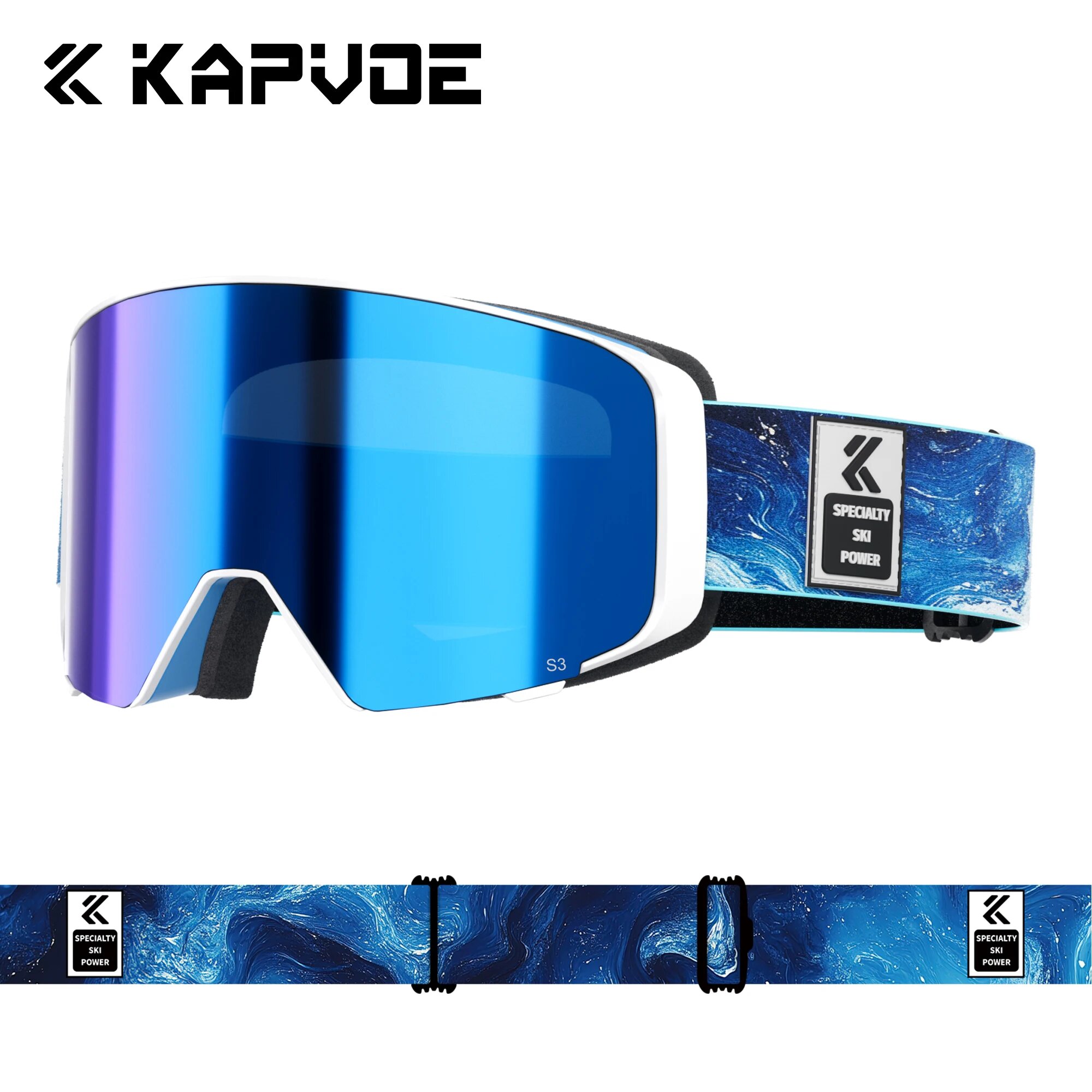 KAPVOE лыжные очки синие DZ-K724-Q-03