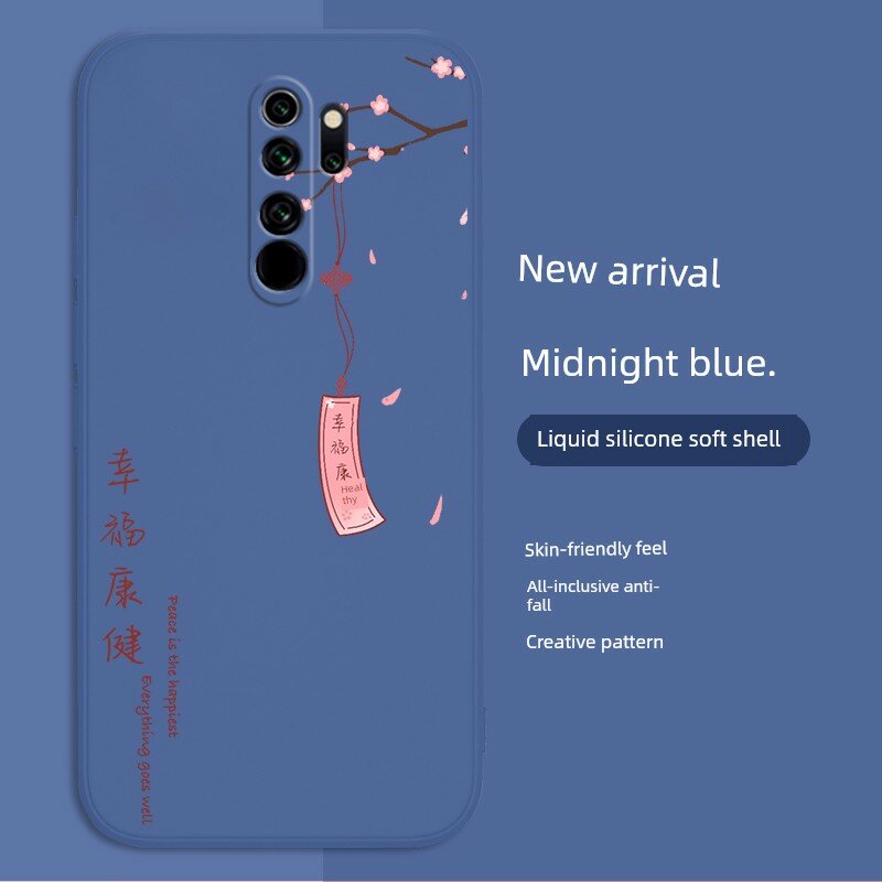 Силиконовый чехол для Redmi Note 8 Pro, цвет Полуночный синий, ударопрочный, прочный, для смартфона Xiaomi