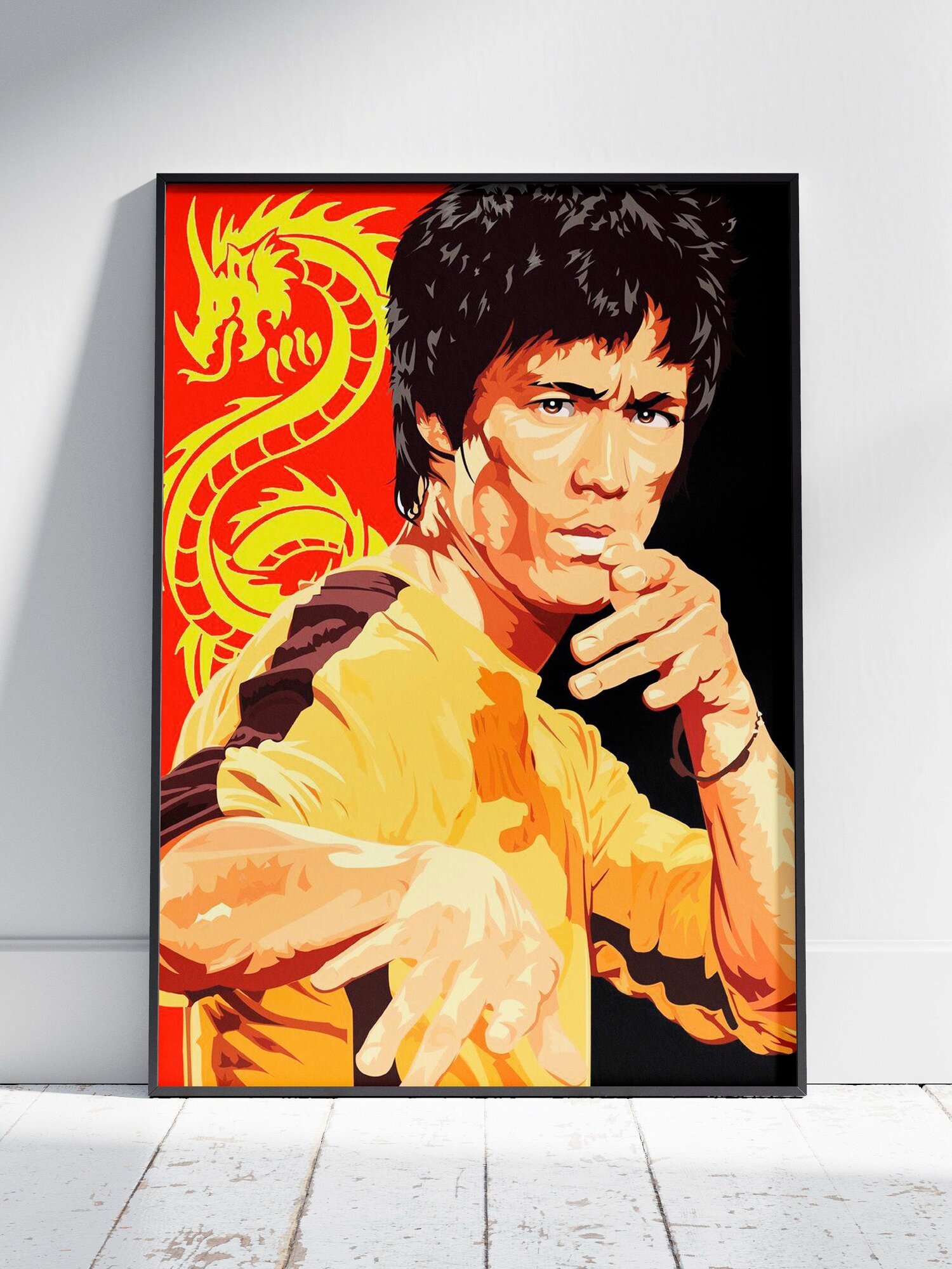 Плакат на стену для интерьера Джит Кун До - Jeet Kune Do (Брюс Ли - Bruce Lee 5) - Постер по спорту и физической активности формата A4 (21x30 см)