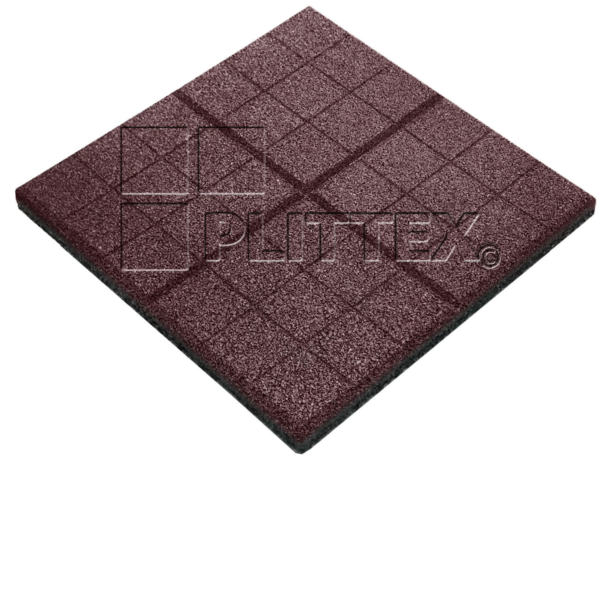 Резиновая плитка "Сетка" 350х350х20, антискользящая, морозостойкая, для дорожек, входных групп, пандусов