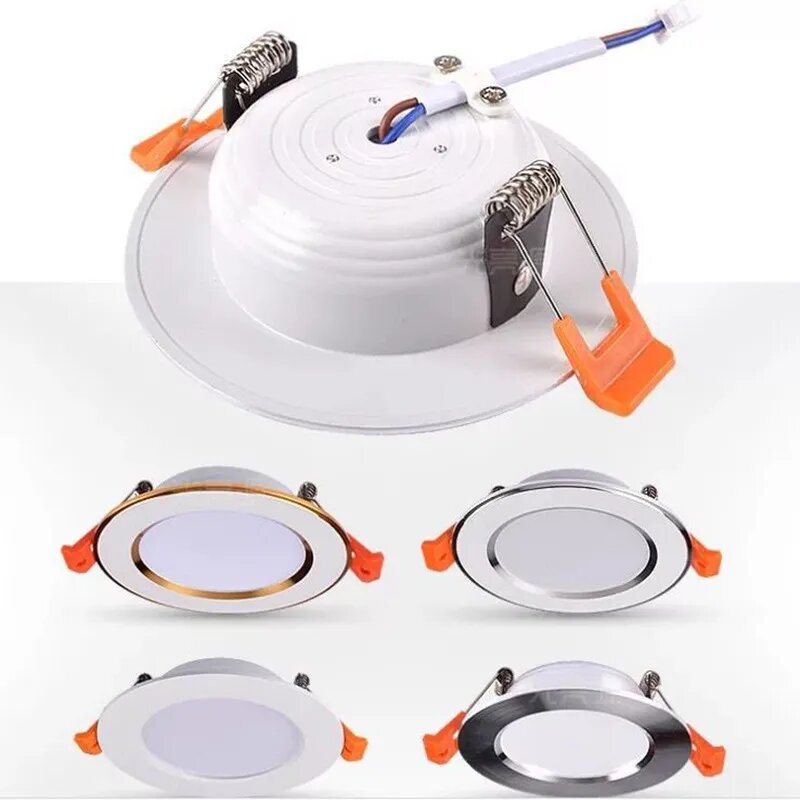 LED Круглый Потолочный Светильник 5-18 Вт, 3 Цвета, Алюминий