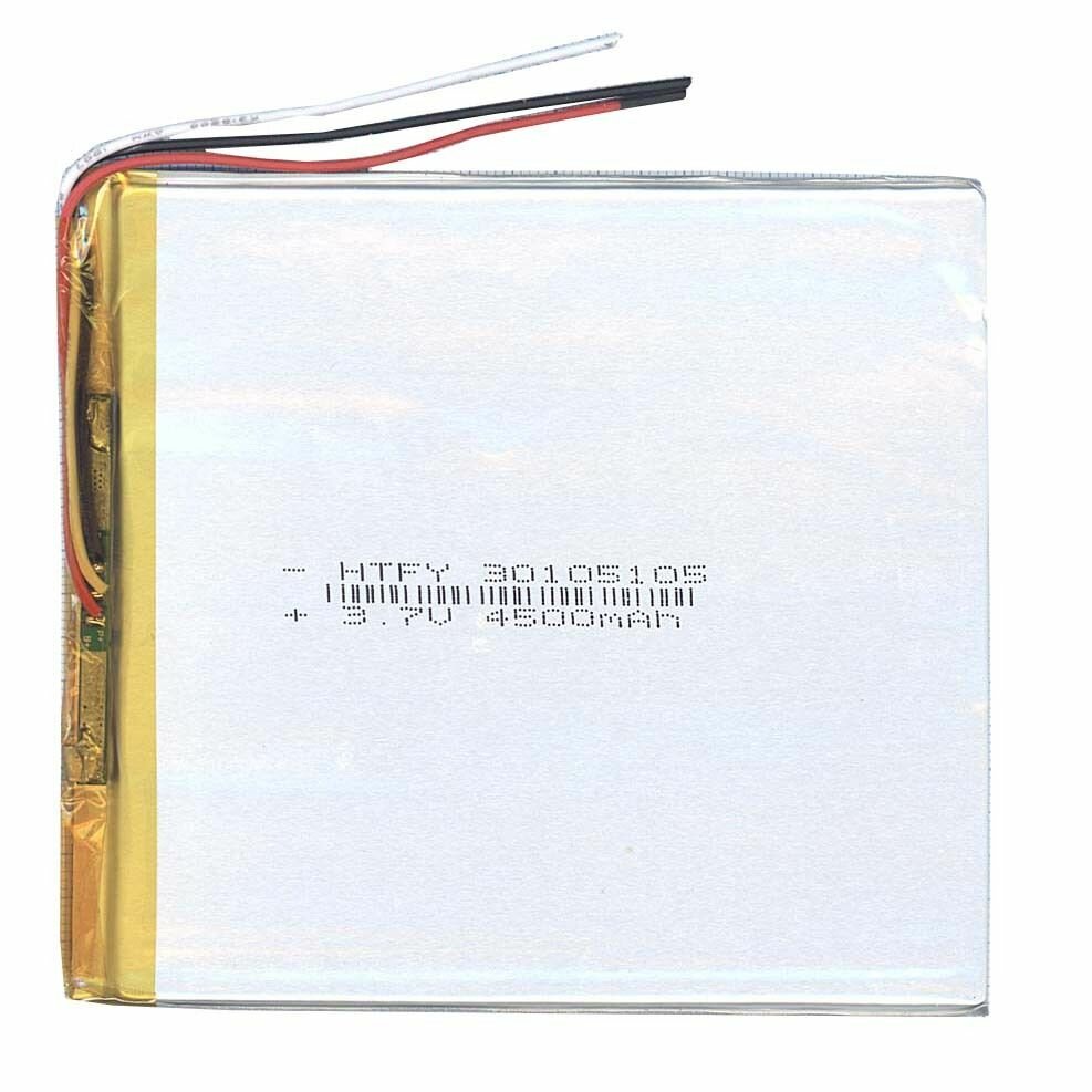 Аккумулятор Li-Pol (батарея) 3*105*105мм 3pin 3.7V/4500mAh