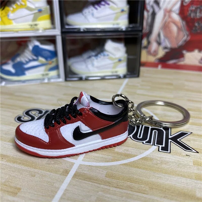Мини-модель кроссовок DUNK в масштабе 1/6 с дизайном Чикаго, декор для стола и брелок