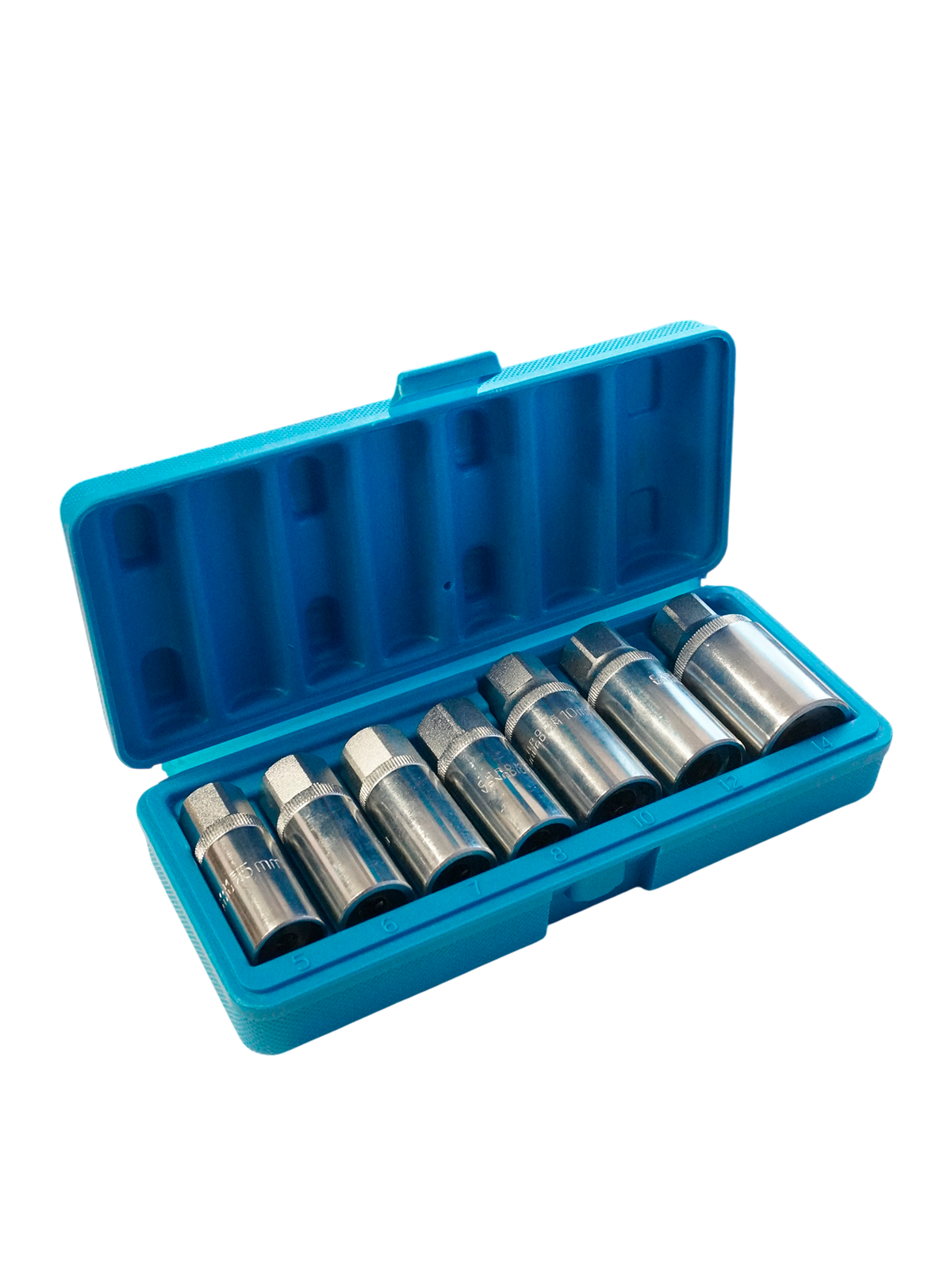 Набор шпильковертов WIEDERKRAFT WDK-65116R, роликовый, 7 предметов, в кейсе