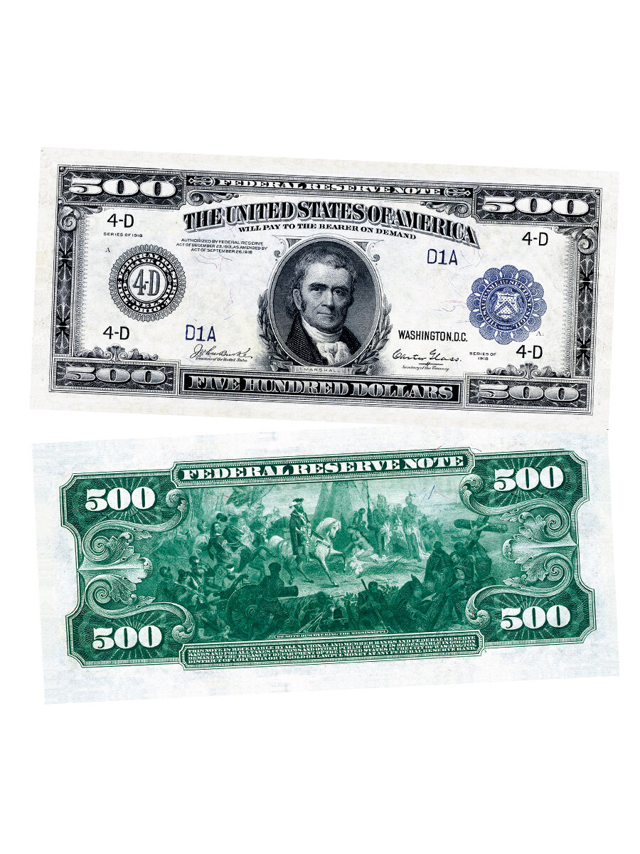 500 долларов 1918 года США, сувенирная купюра