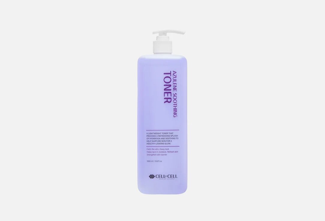 CELLBYCELL Azulene Soothing Успокаивающий тонер для лица 1000мл