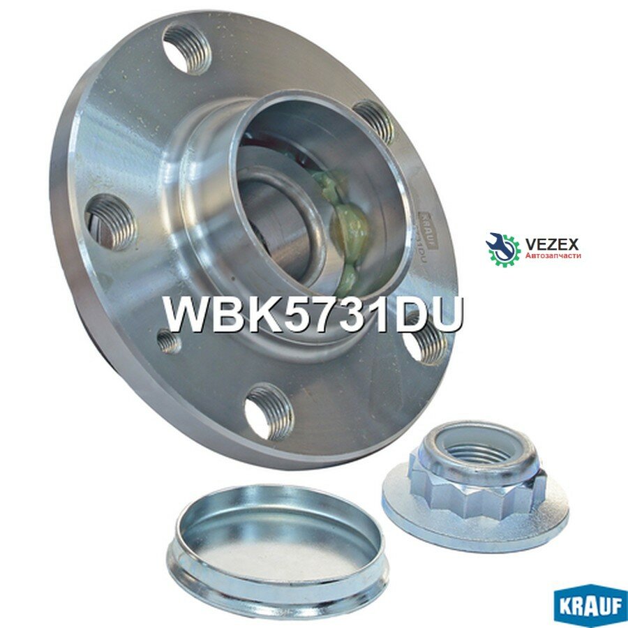 KRAUF WBK5731DU Ступица в сборе [задн, MSR, Kit] AUDI A1(8X1, 8XK), A2 (8Z0)/SKODA Fabia I, II, III (6Y2,6Y3,6Y5,542,545, NJ3, NJ5)/VW Polo IV, V, Fox WBK5731DU