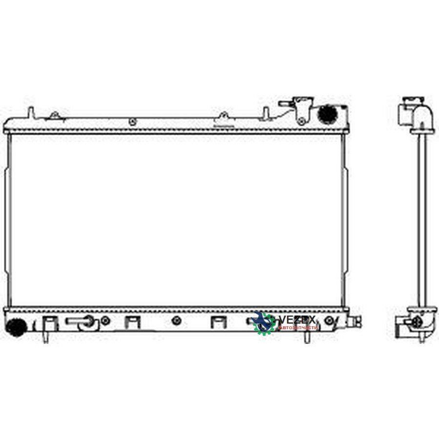 SAKURA 34218501 Радиатор SUBARU FORESTER 05-06 34218501
