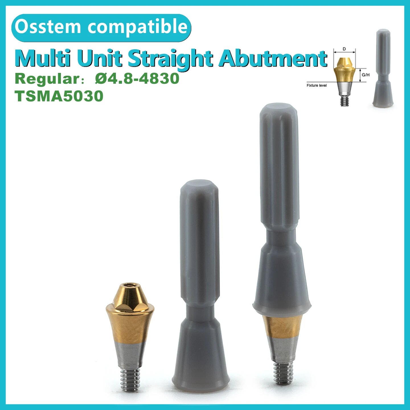 Абатмент Osstem Multi Unit Straight Regular Ø4.8-4830 TSMA5030