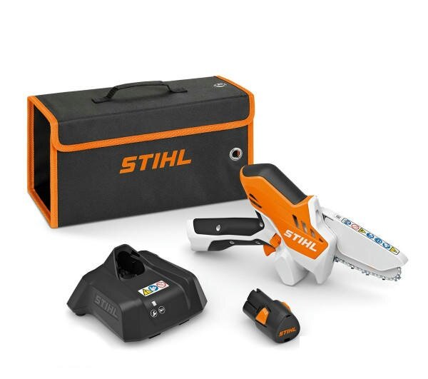 Сучкорез Stihl GTA26Set комплект AS2, AL1 . GA01-011-6918 Пила аккумуляторная цепная, длина шины 10см, 10.8В, шаг цепи 1/4 дюйма