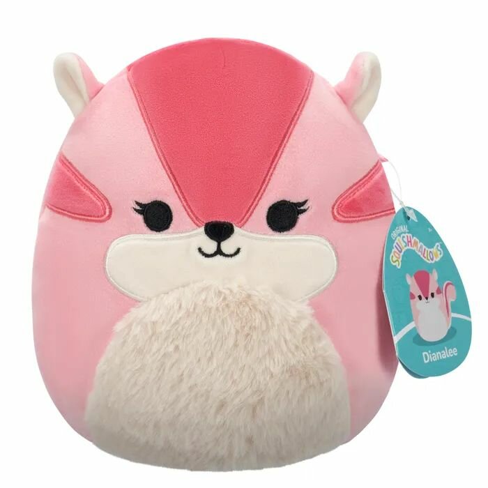 Игрушка мягкая Squishmallows Розовый Бурундук 19см