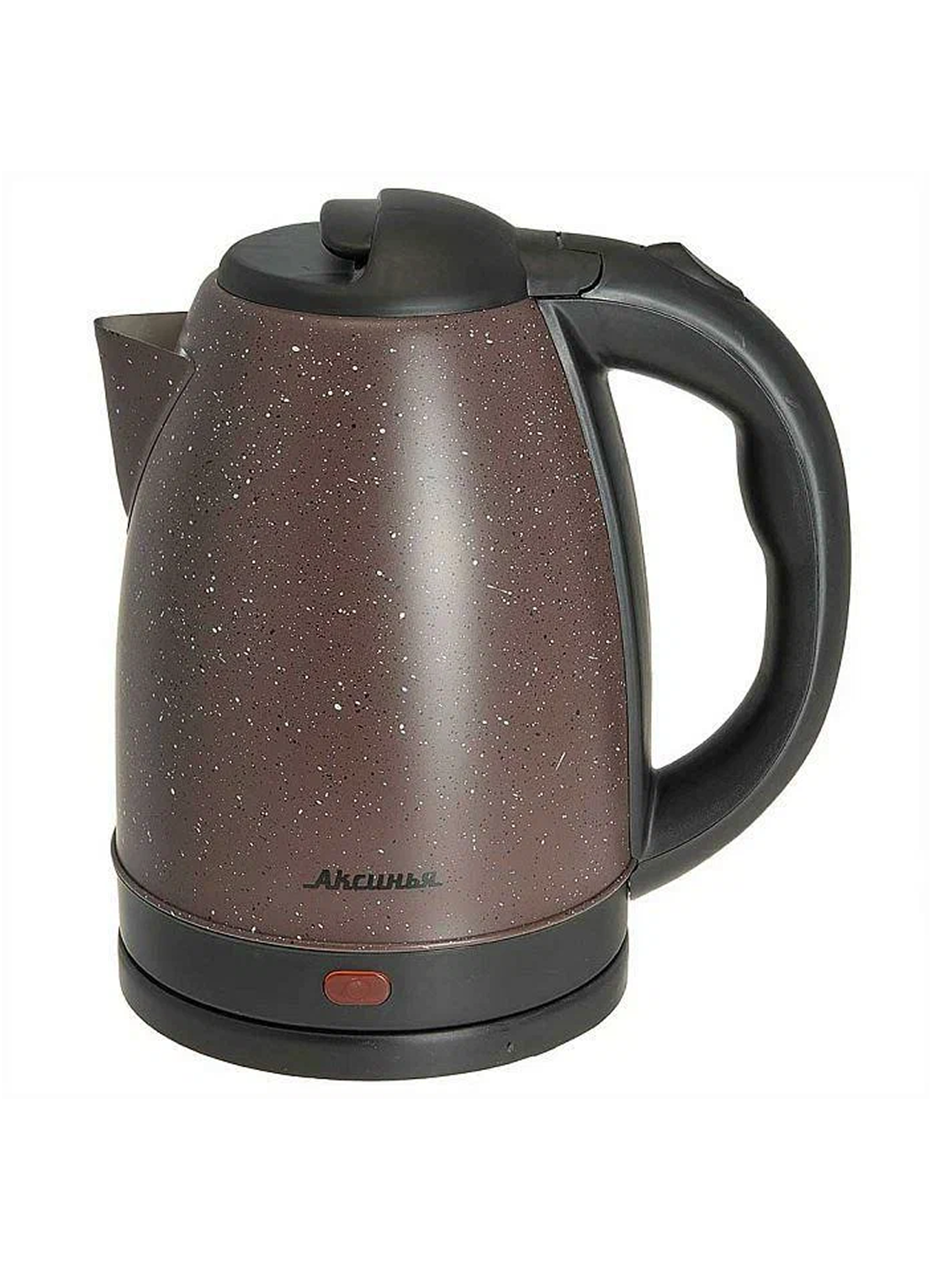 Электрочайник аксинья КС-1015 блокировка включения, 1500Вт, 1.8л, коричневый