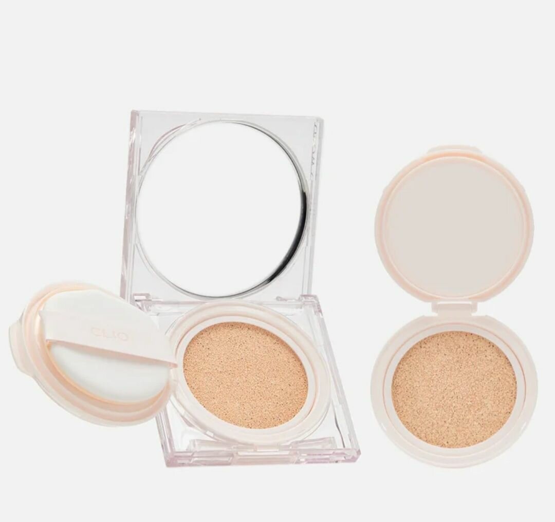 Тональный кушон с эффектом сияния spf 50+ PA+++ CLIO kill cover high glow cushion refill 3 BY Linen