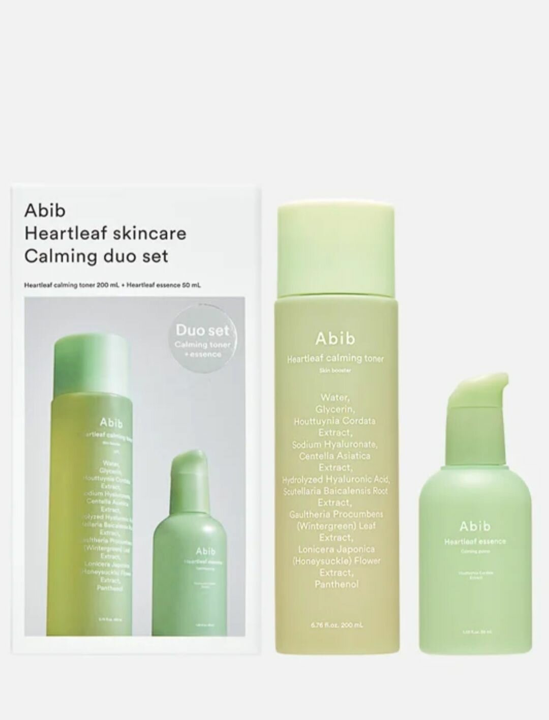 Набор ухода за кожей лица ABIB heartleaf skincare calming duo set